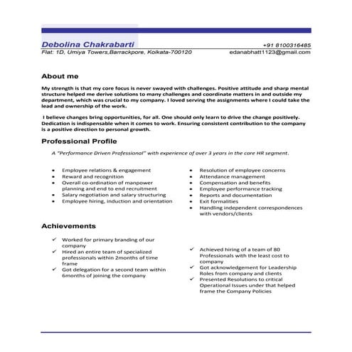 Professional profile | PDF