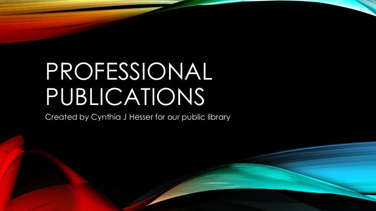 Professional Publications By Cynthia professional-publications-by-cynthia