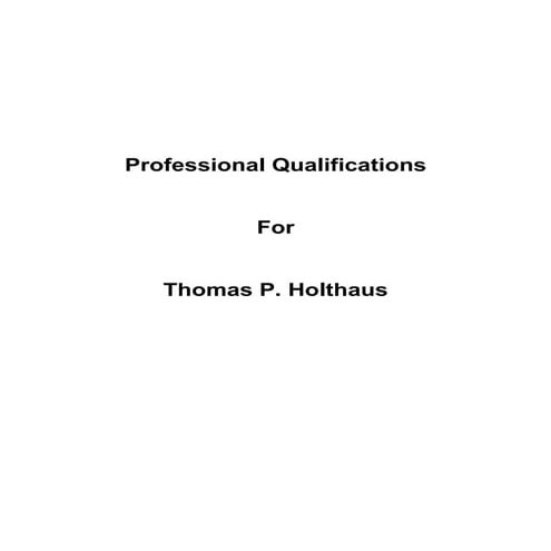 Professional Qualifications Letter | DOC
