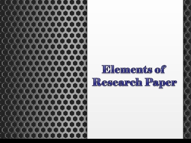 Elements Of Research Paper elements-of-research-paper
