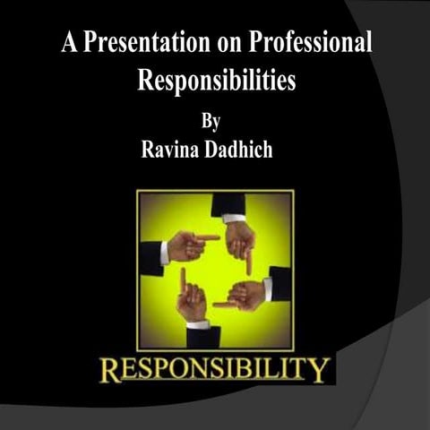 Professional responsibilities | PPTX