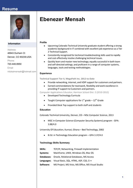 Resume final | DOCX