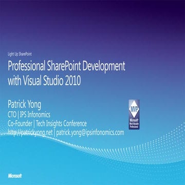 Professional SharePoint development | PPT