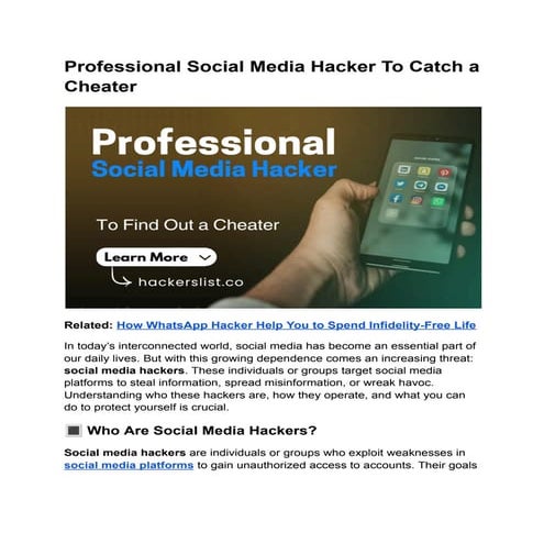 Professional Social Media Hacker To Catch a Cheater.pdf