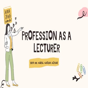 Lecturer vs. Professor – What’s the Difference | PPTX