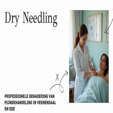 Dry Needling. Professionele benadering van pijnbehandeling in ...