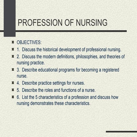 The nursing profession a presentation by Aminu imam | PPT