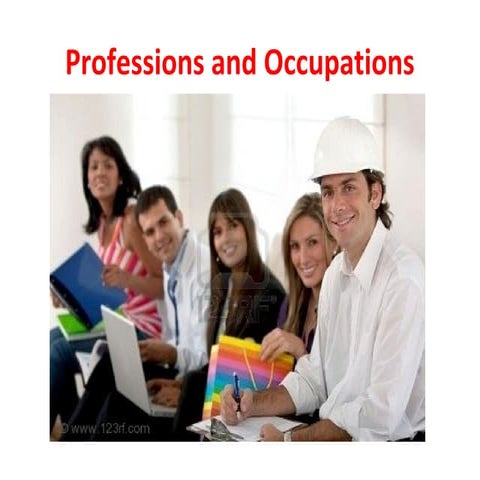 Professions and occupations | PPT
