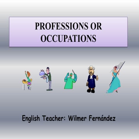 Jobs and Professions - Activity | PPT