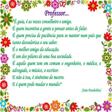 Poema Professor | PPT | Download Gratuito