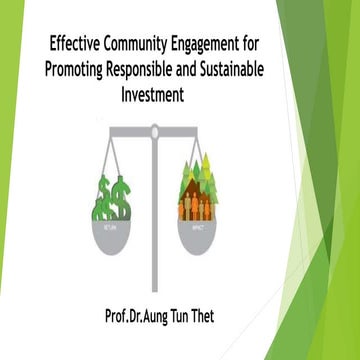 Effective Community Engagement for Promoting Responsible and ...