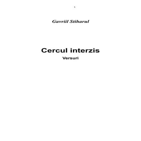 Cercul interzis | PDF
