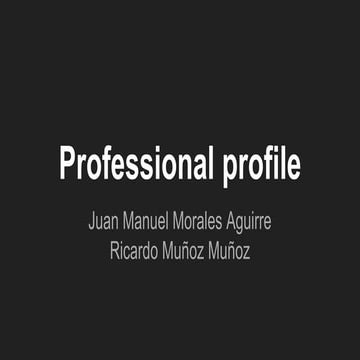 Proffesional profile | PPT