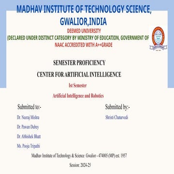 1st Year I Semester Proficiency Presentation Pptx