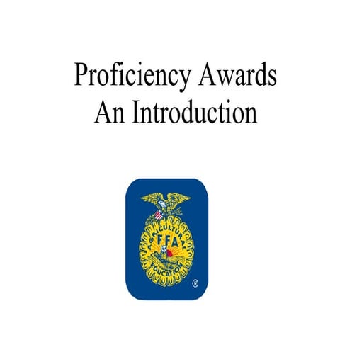 Proficiency Awards | PPT