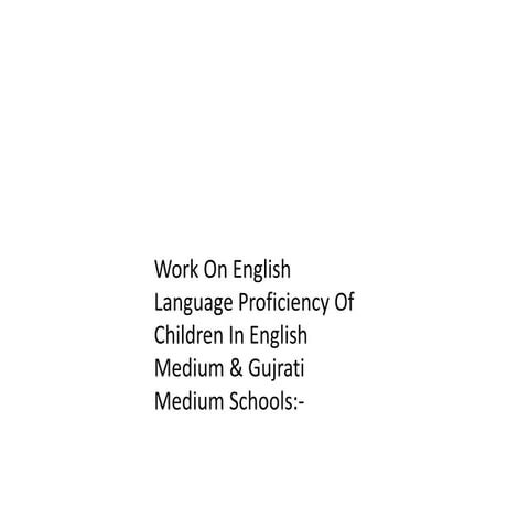 Proficiency in english. | PPTX
