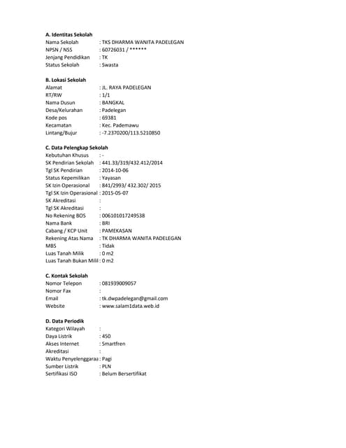 REKENING DONASI PROGRAM SINERGI FOUNDATION | PPT