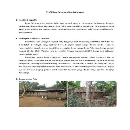 Profil desa penyaluran qurban | DOCX