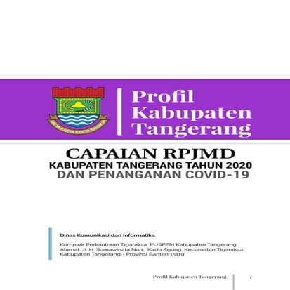 profil kab tangerang tahun 2020 terbaru ini | PDF