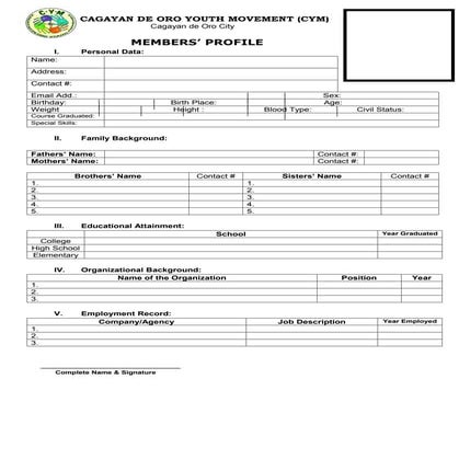 Profile | DOC | Careers