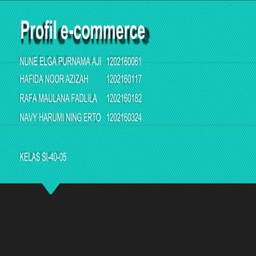 Profil e commerce | PPT