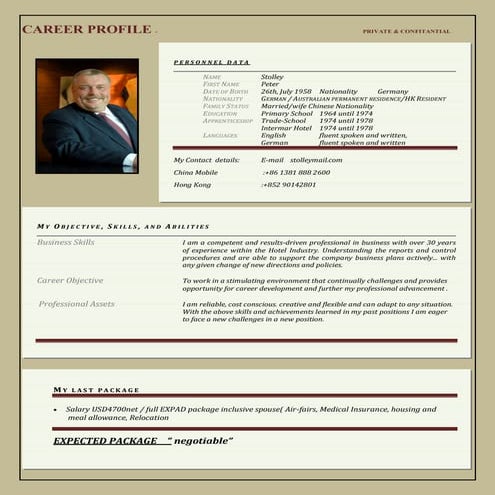 Profile Peter Stolley 09 | PDF