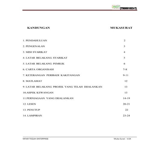 CONTOH PROFILE SYARIKAT CONTOH PROFILE SYARIKAT | PPTX