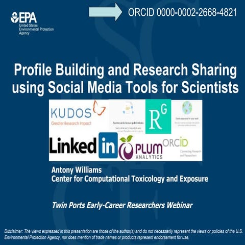 Profile building, research sharing and data proliferation using social ...