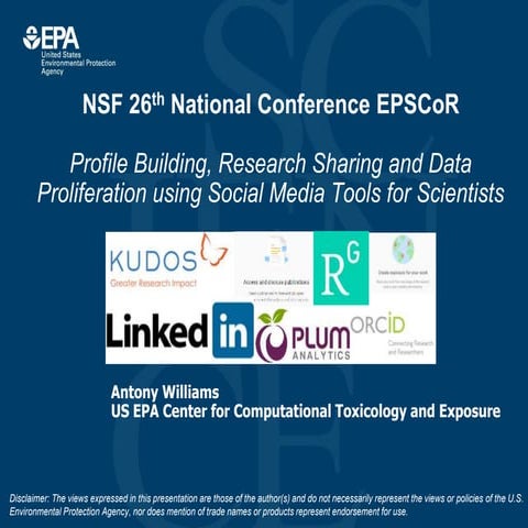 NSF EPSCoR: Profile building, research sharing and data proliferation ...