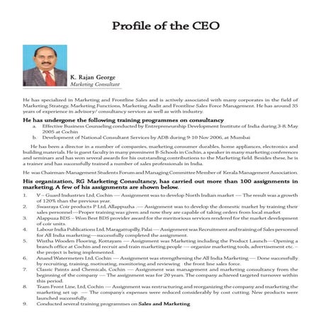Profile Ceo | PDF
