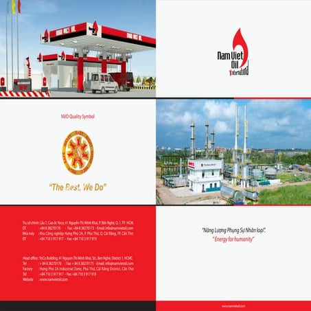 Mẫu thiết kế Profile Công ty Hoá dầu Nam Việt Oil | PDF