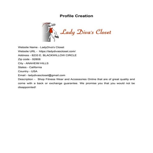 Profile creation | PDF