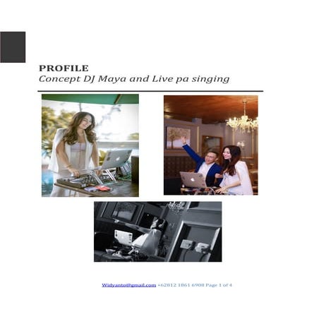 Profile DJ Maya CP Widyanto 081218616908 | PDF