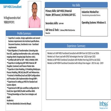 SAP MDG - Overview of SAP MDG & Key Features | PDF