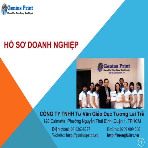 Genius Print - Hồ sơ năng lực | PDF