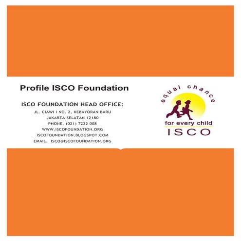 ISCO Foundation - Profile | PDF