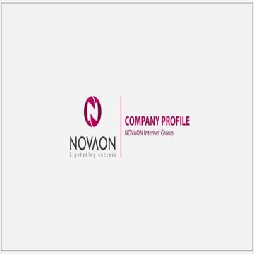 Profile NOVAON Internet Group | PPT