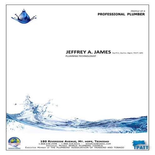 Profile of a Professional Plumber updated | PDF