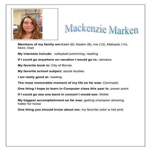 Profile project | PDF