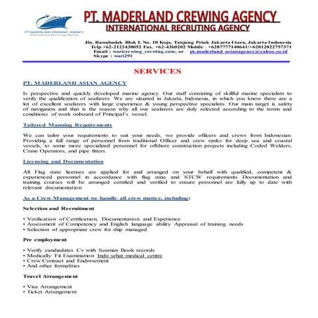 Profile pt. maderland | DOCX
