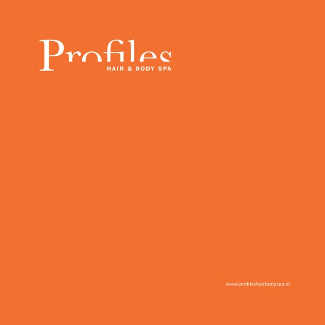 Prijslijst- Profiles Hair and Body Spa | PDF