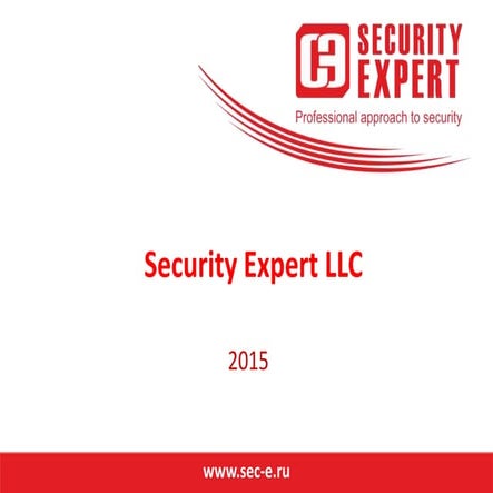 Company Profile Security Expert LLC | PPT
