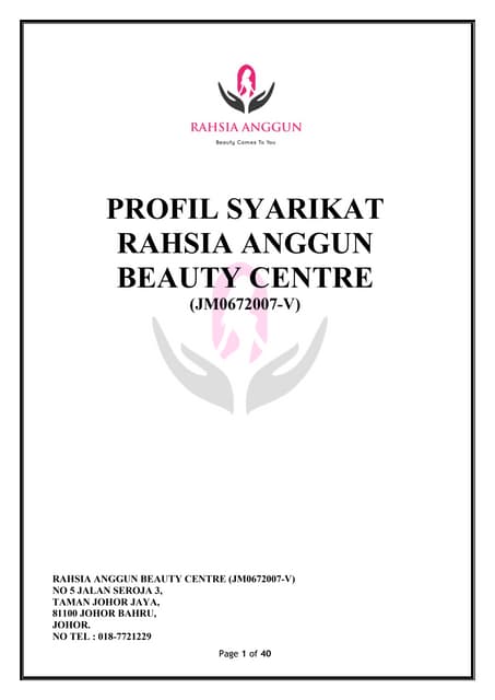 CONTOH PROFILE SYARIKAT CONTOH PROFILE SYARIKAT | PPTX