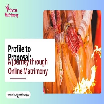 Profile to Proposal A Journey through Online Matrimony.pptx