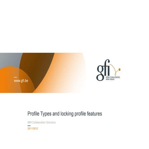 Profile types and locking profile features | PDF