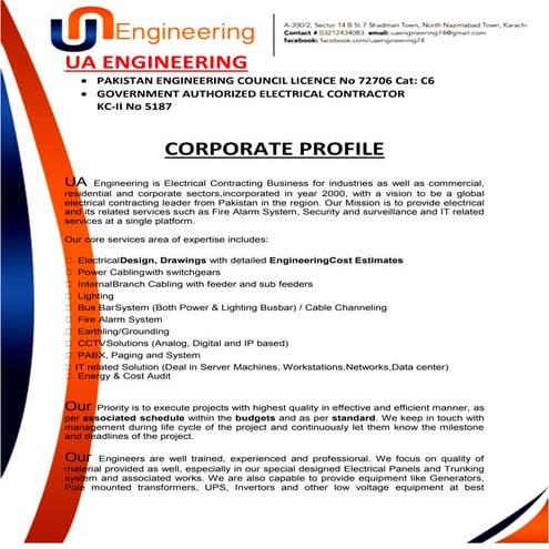 UA Engineering Profile | PDF
