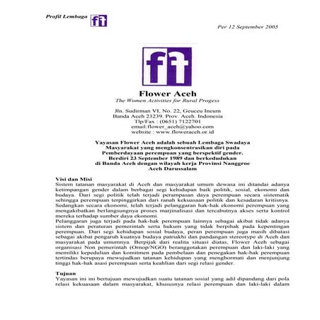 Profil flower aceh | DOC