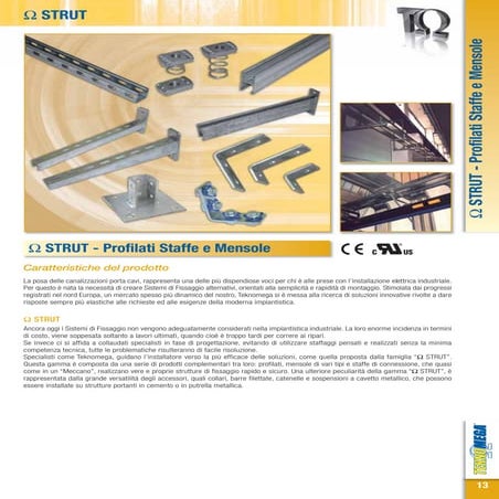 Profili di Fissaggio e Mensole STRUT | PDF