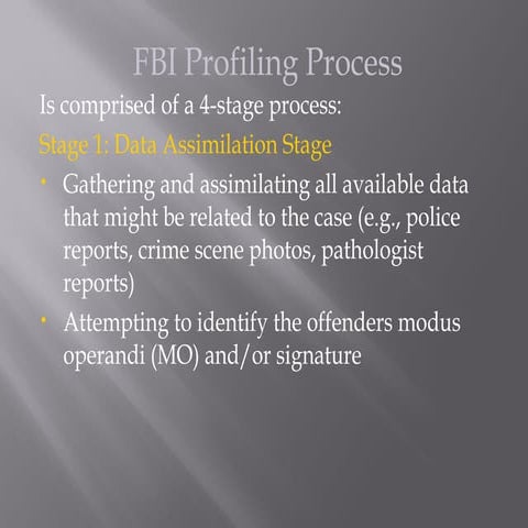 Profiling models | PPT