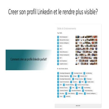 Creer un profil linkedin | PPTX